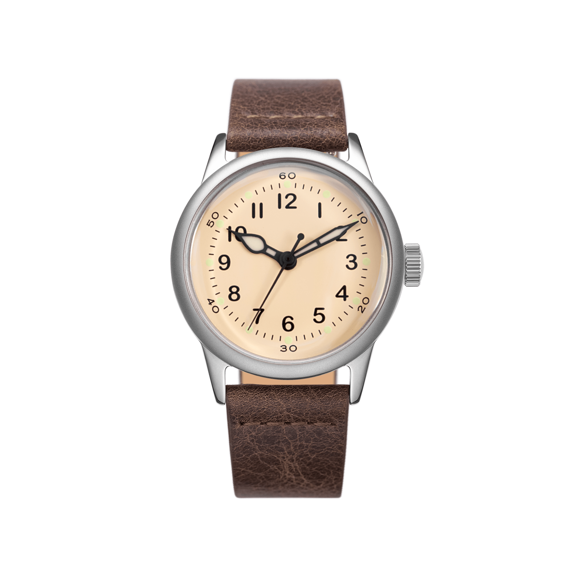 White Dial Military Watches With Leather Strap Tom Rice | Praesidus